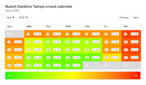 Busch Gardens Tampa Crowd Calendar: AVOID THE BUSY DAYS! - ThemeParkHipster