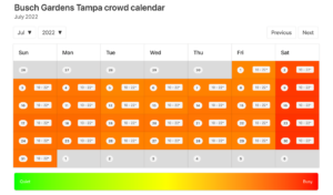 Busch Gardens Tampa Crowd Calendar: AVOID THE BUSY DAYS! - ThemeParkHipster