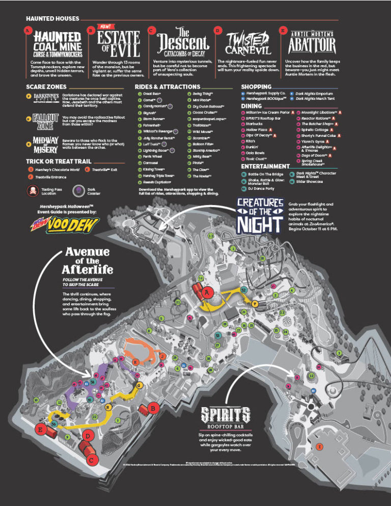 2025 Ultimate Guide to Hersheypark Halloween & Dark Nights: Food, Houses, Tickets and more ...
