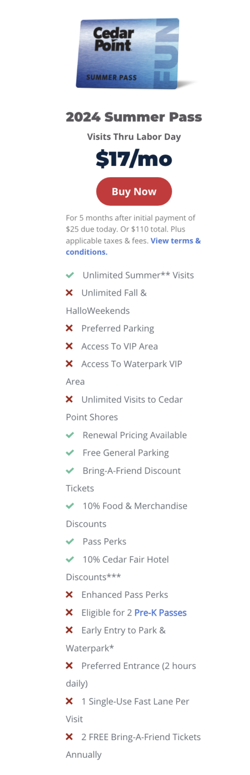 2024 Cedar Point Season Pass ULTIMATE Guide: Prices, Benefits, Tips and ...