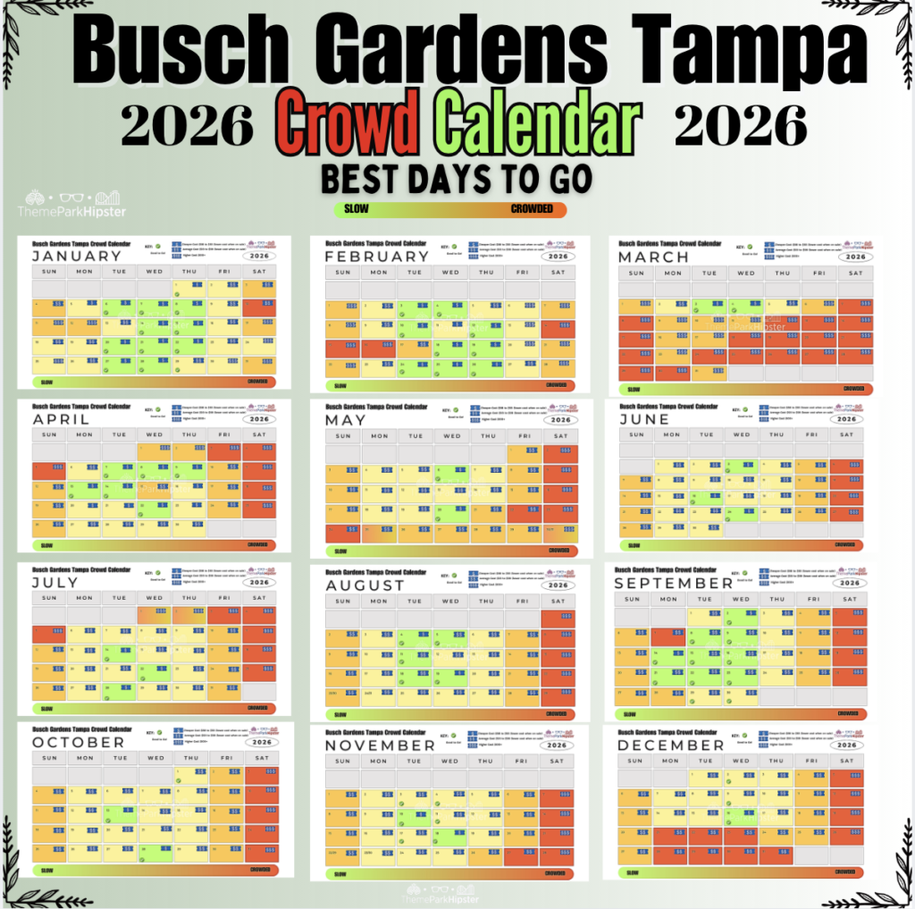Busch Gardens Crowd Calendar