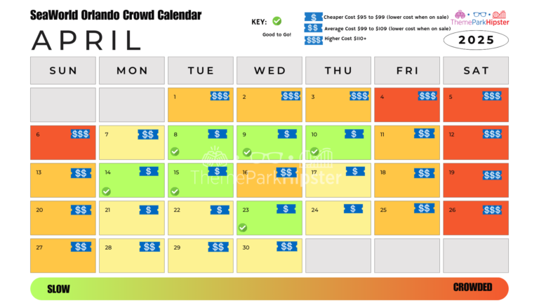 2025 SeaWorld Orlando Crowd Calendar: AVOID THE LONG Wait Times ...
