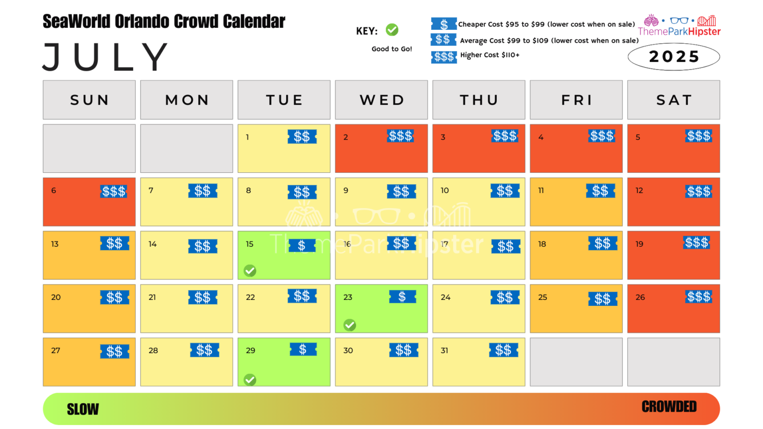2025 SeaWorld Orlando Crowd Calendar: AVOID THE LONG Wait Times ...